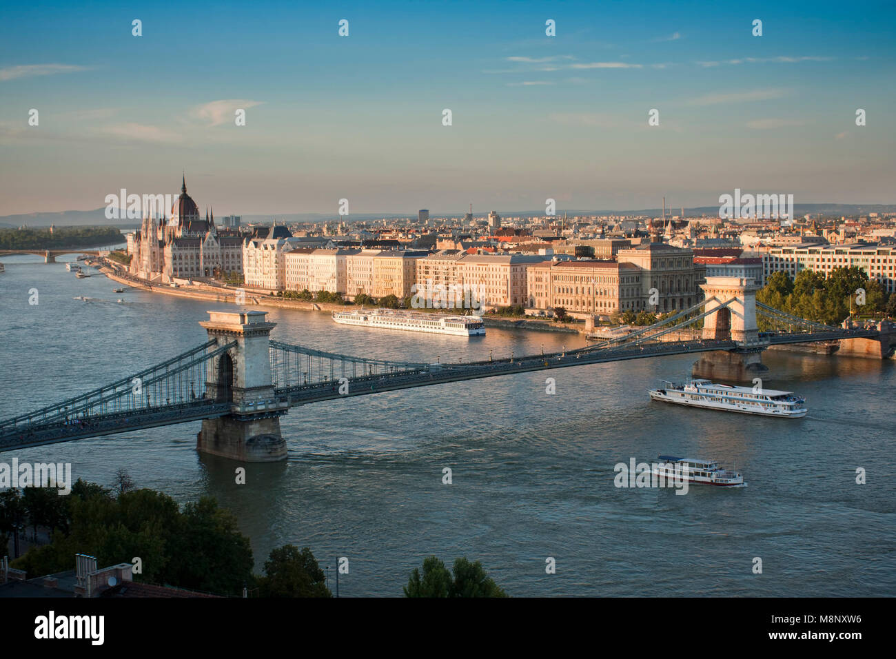 Cityscape of Budapest and Danube river Stock Photo - Alamy