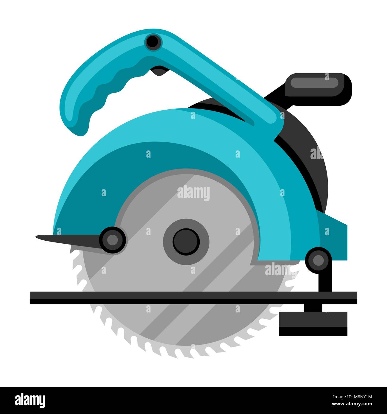 Circular saw isolated on Stock Vector Images - Alamy
