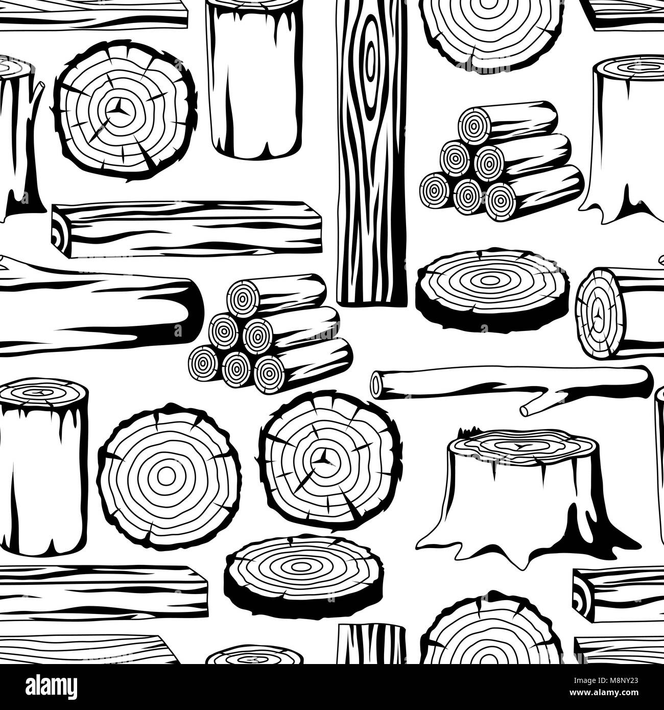 Cartoon log Black and White Stock Photos & Images - Alamy