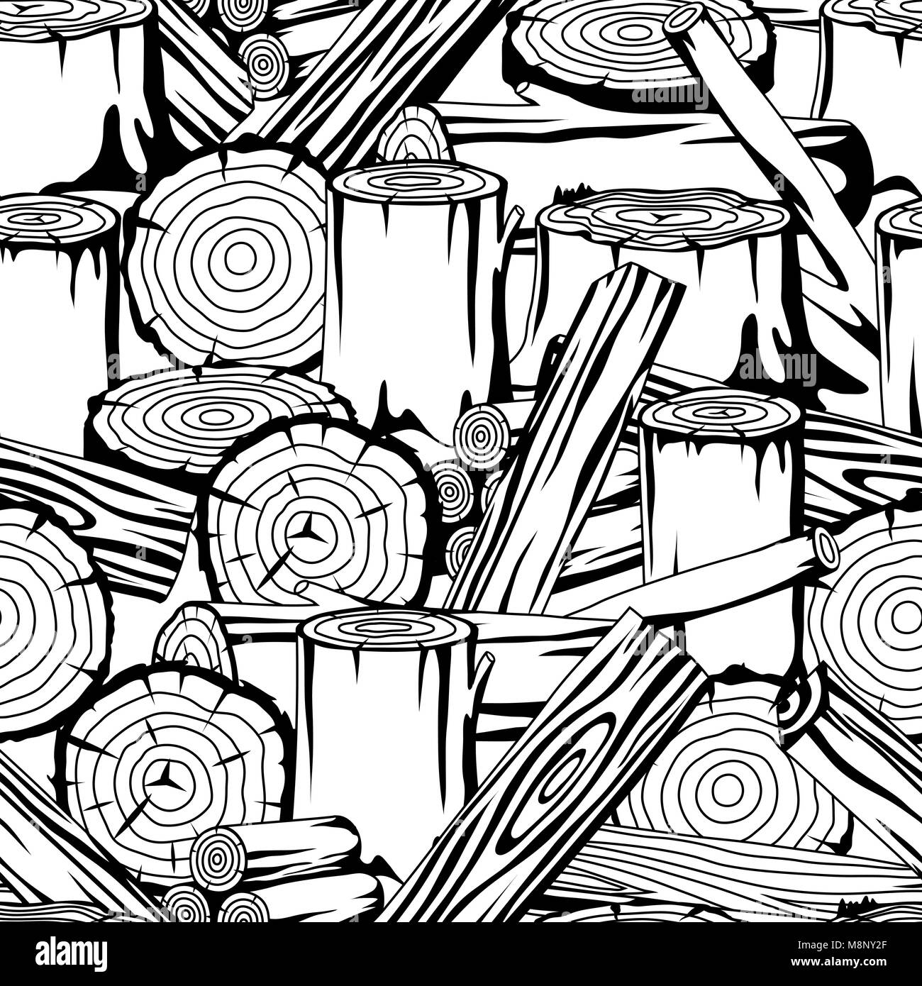 Cartoon log Black and White Stock Photos & Images - Alamy