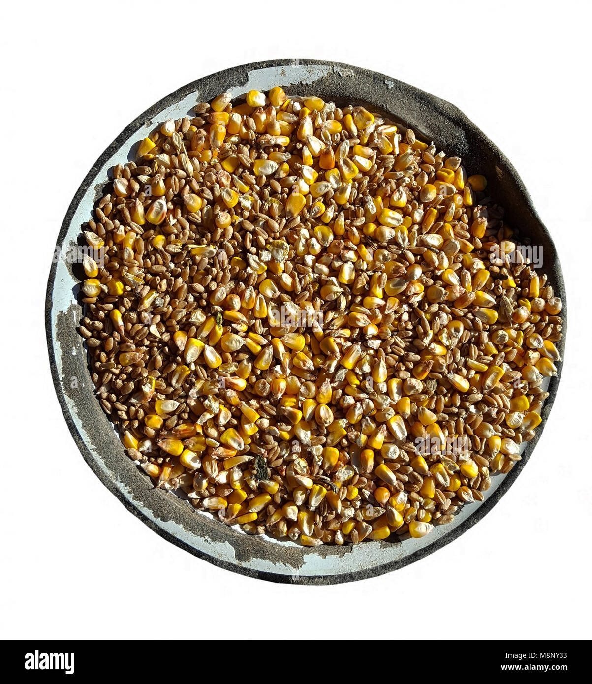 Bowl with maize and grain Stock Photo - Alamy