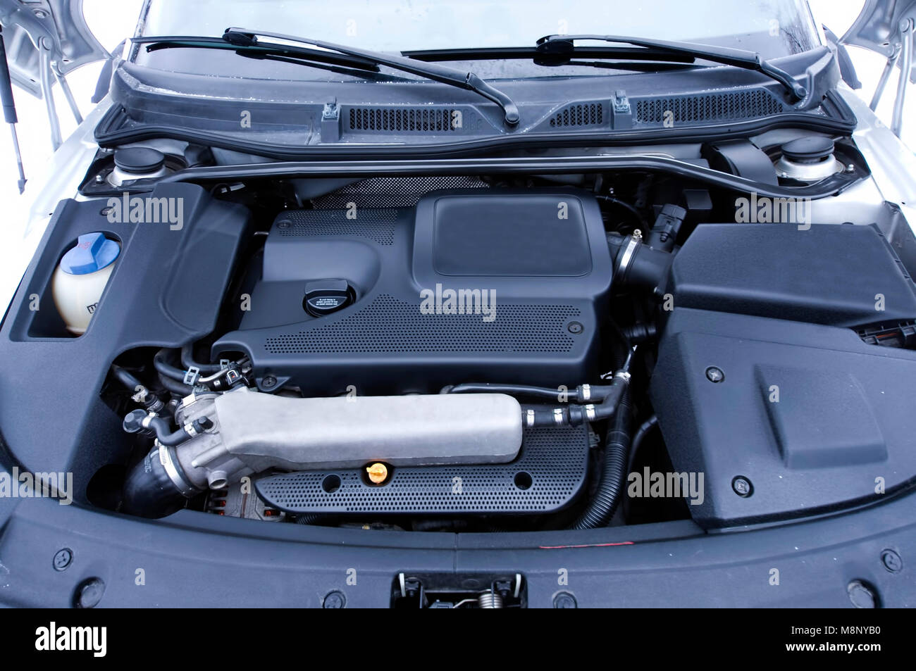 The powerful turbo engine of a car Stock Photo - Alamy
