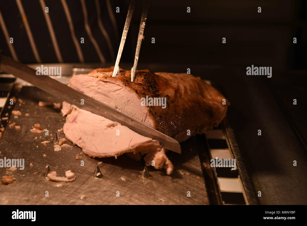Carving Meat Restaurant High Resolution Stock Photography and Images ...