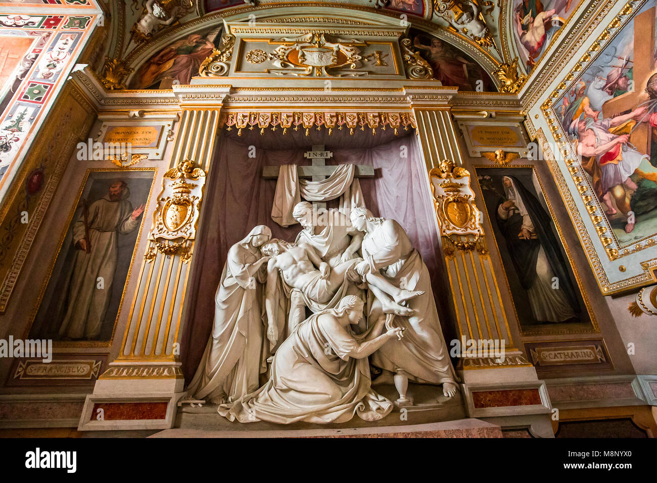 ROME, ITALY, JUNE 13, 2015 : interiors and architectural details of ...