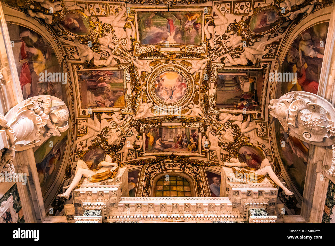 ROME, ITALY, JUNE 13, 2015 : interiors and architectural details of ...