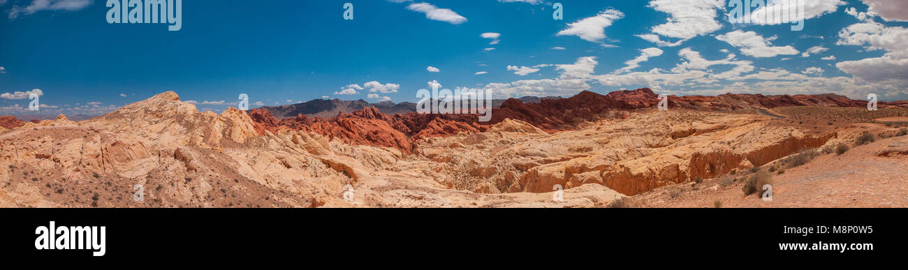 Panorama View Valley Of Fire Stock Photo - Alamy