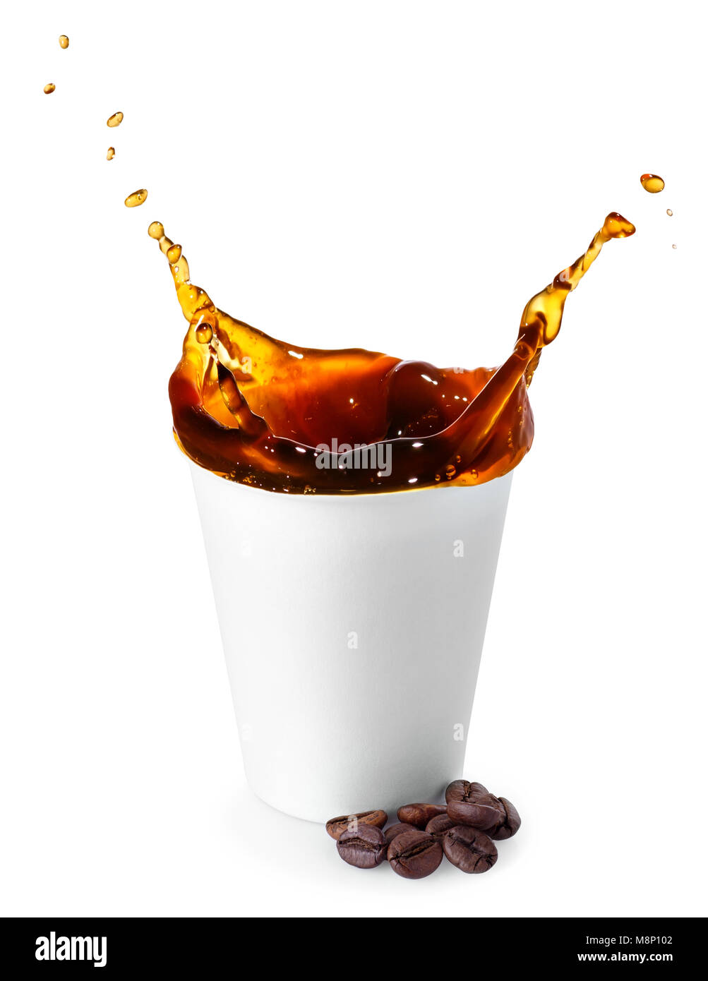 Coffee bean splash hi-res stock photography and images - Alamy