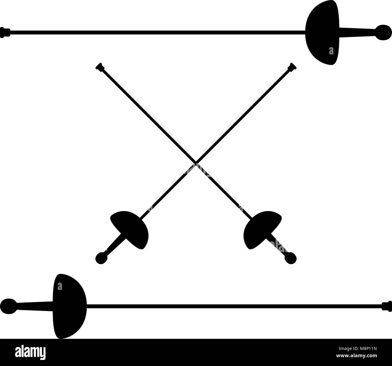 Medieval fencing Cut Out Stock Images & Pictures - Alamy