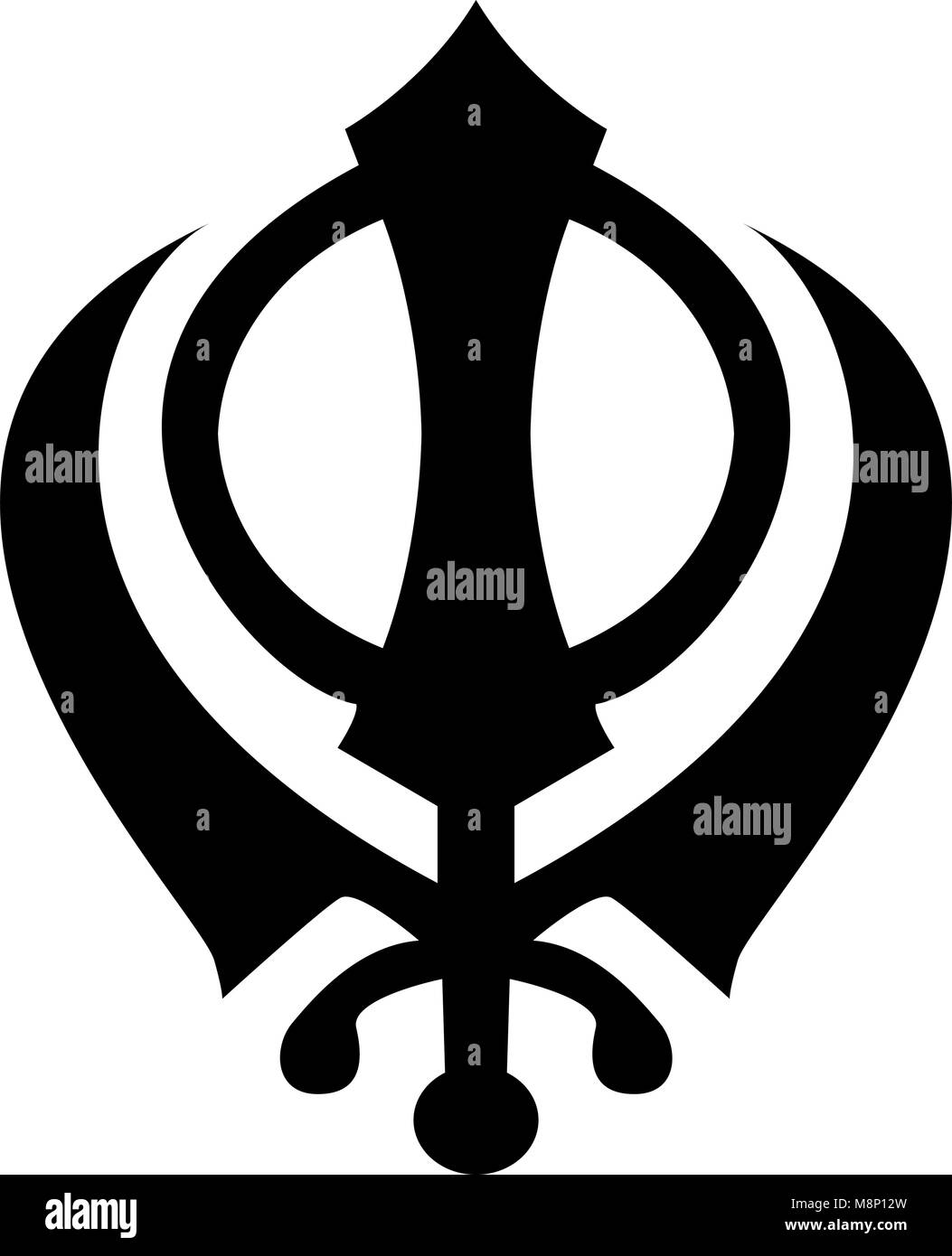 Khanda symbol hi-res stock photography and images - Alamy