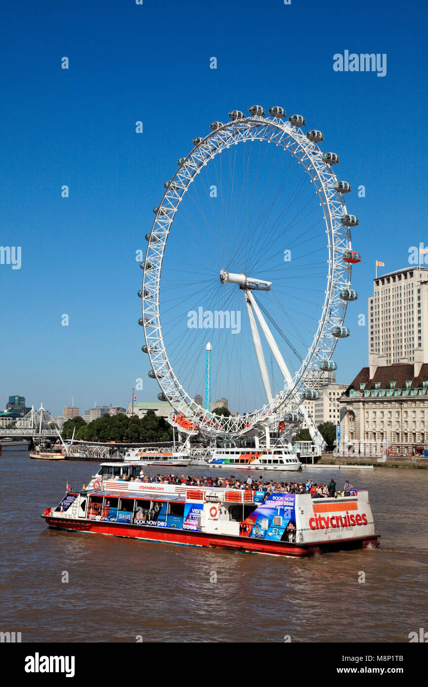 Famous london eye thames hi-res stock photography and images - Alamy