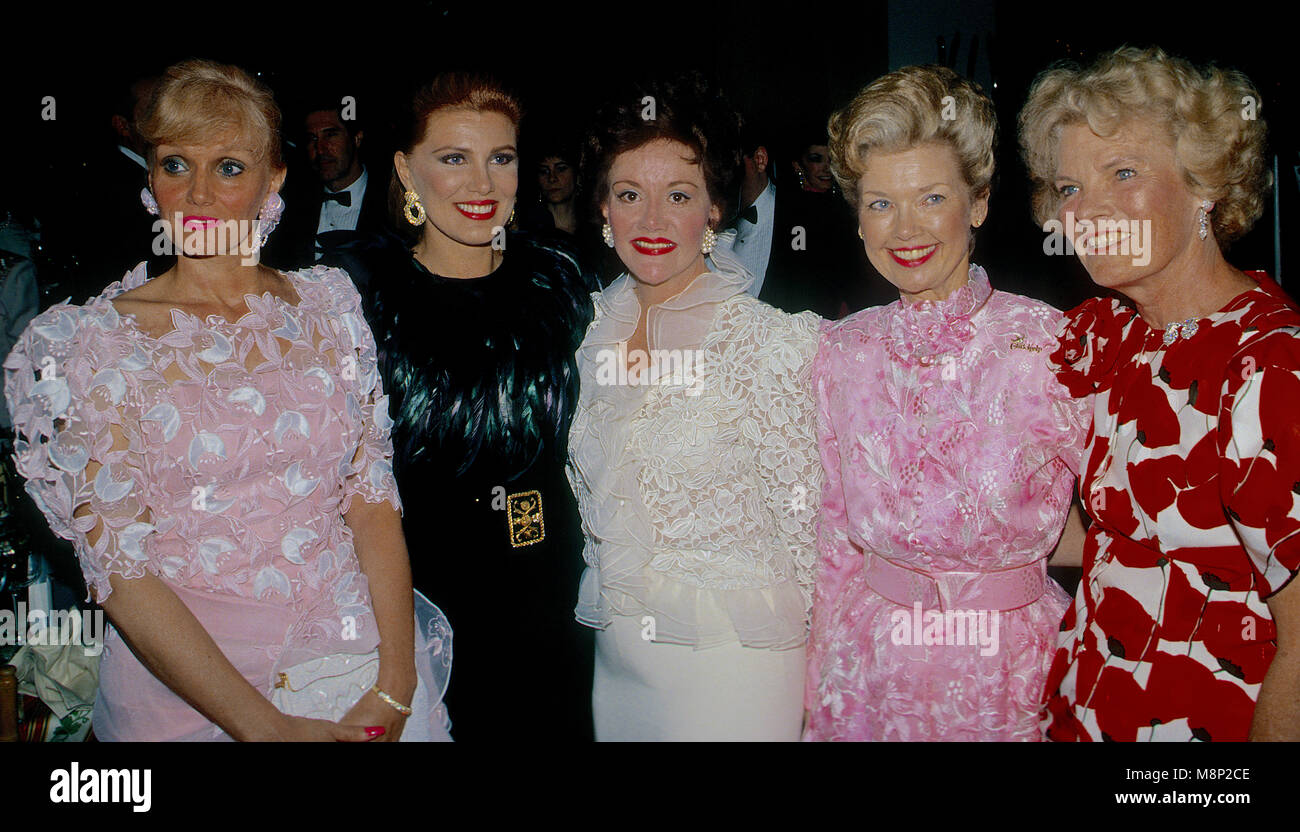 Washington DC., USA, June 21, 1989 Georgette Mosbacher and friends at ...