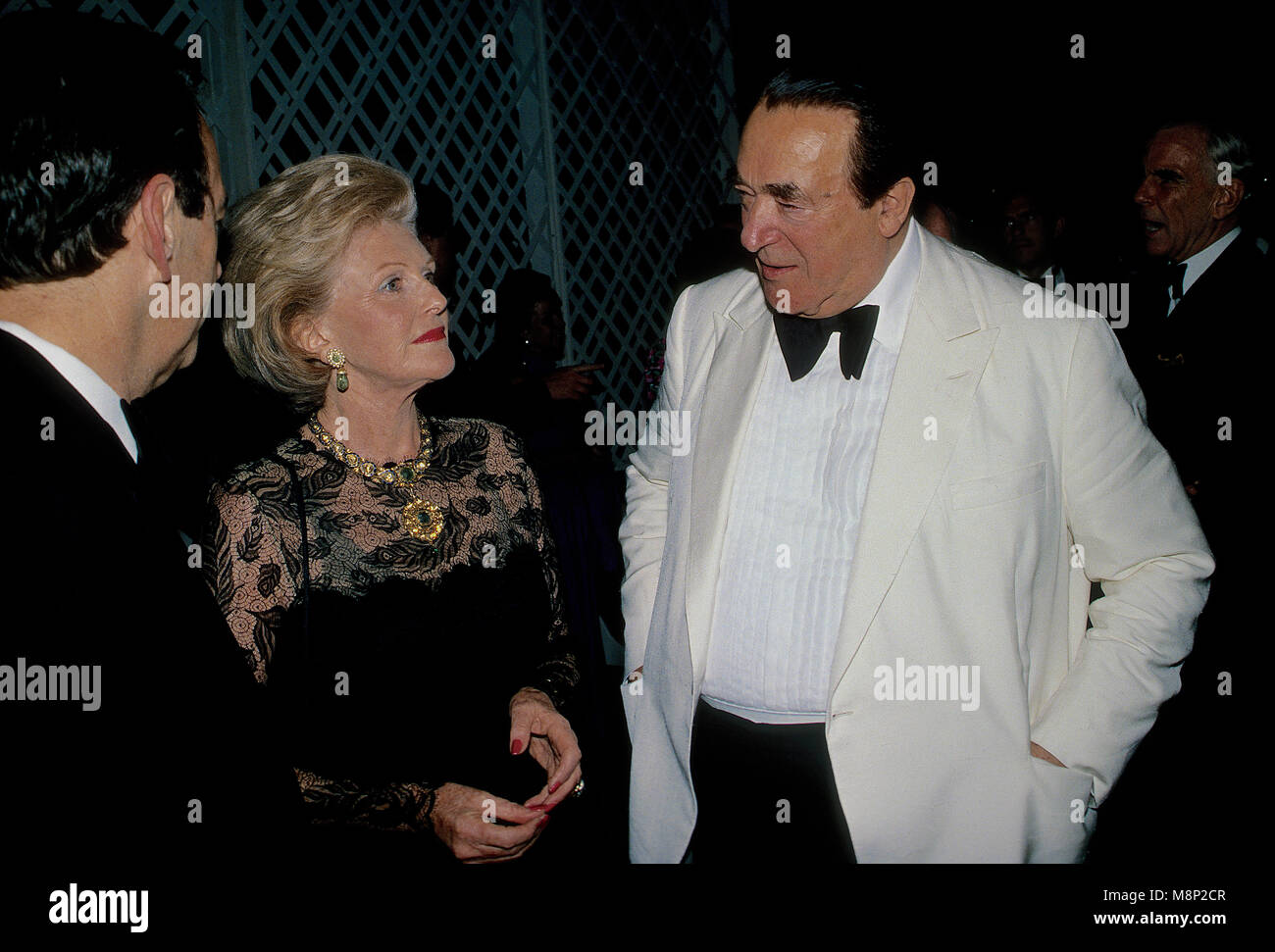 Washington, DC. 6-21-1989 Pamela Harriman and Robert Maxwell attending ...