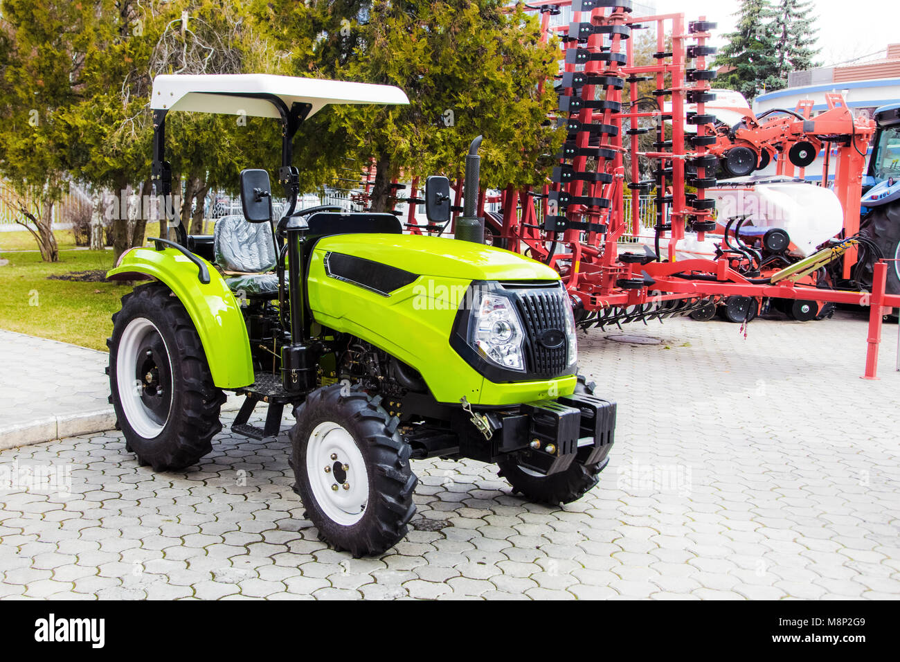 Lime green tractor hi-res stock photography and images - Alamy
