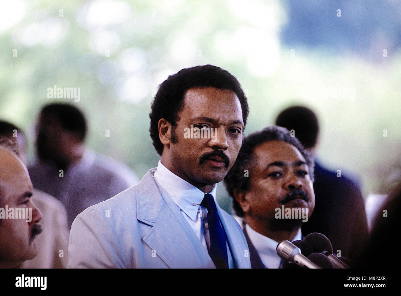 Washington DC., USA, July 2, 1984 Jesse Jackson portrait Credit: Mark ...