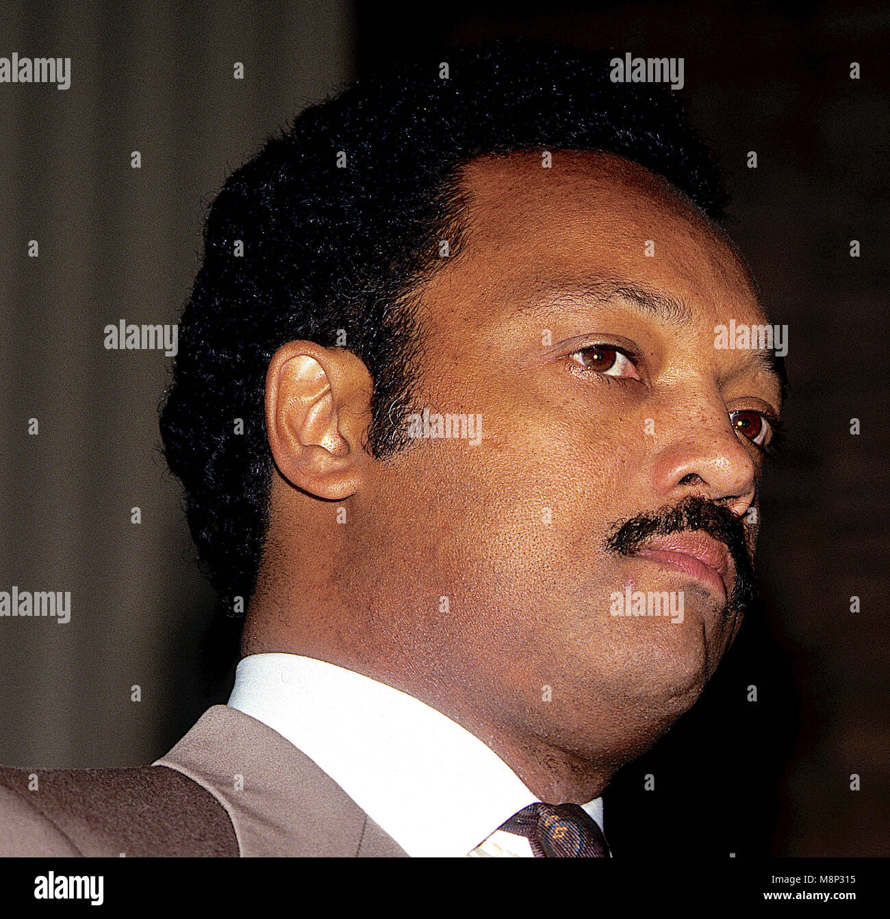 Chicago, Illinois, USA, 1987 Jesse Jackson Portrait. Credit: Mark ...