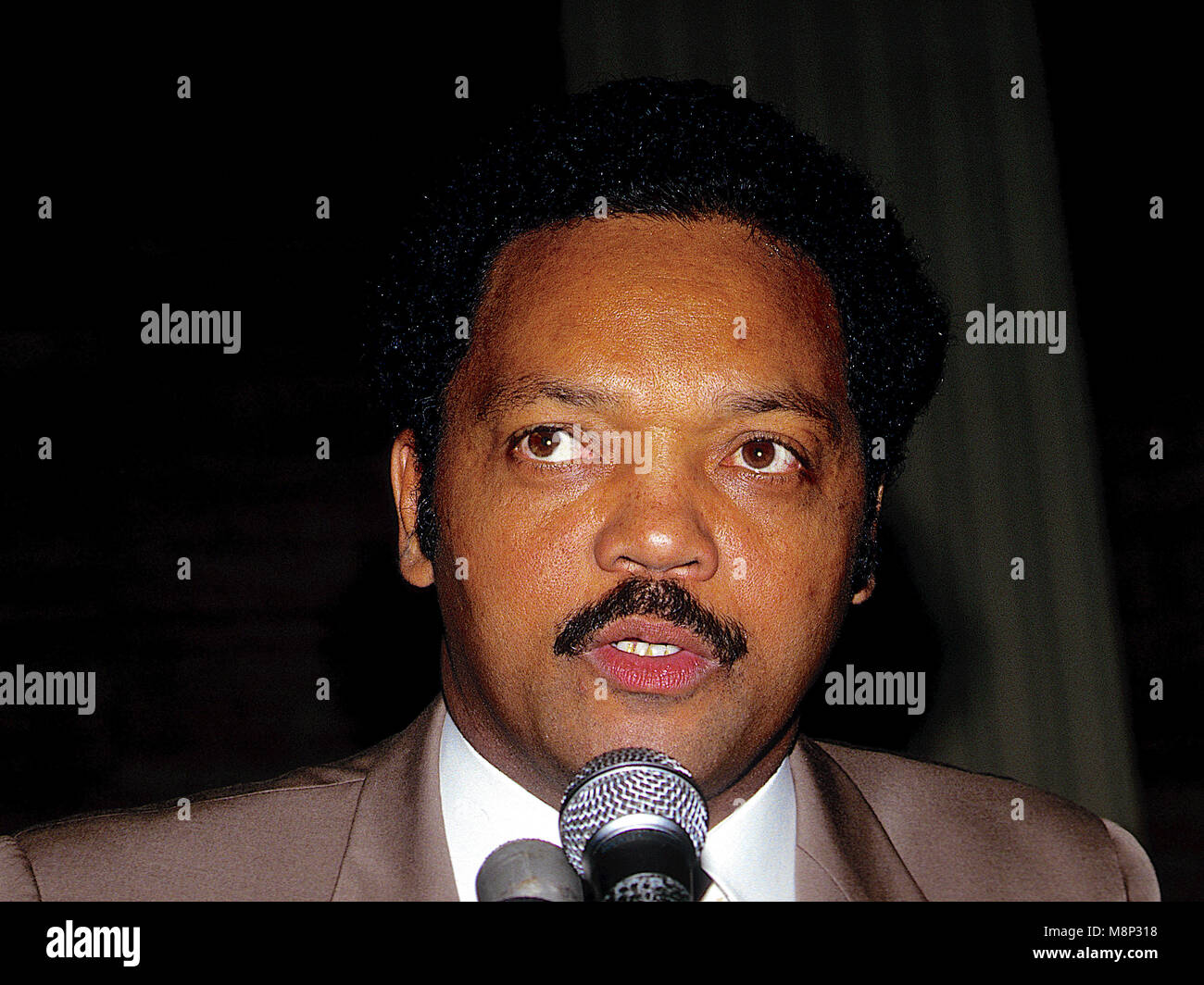 Chicago, Illinois, USA, 1987 Jesse Jackson Portrait. Credit: Mark ...