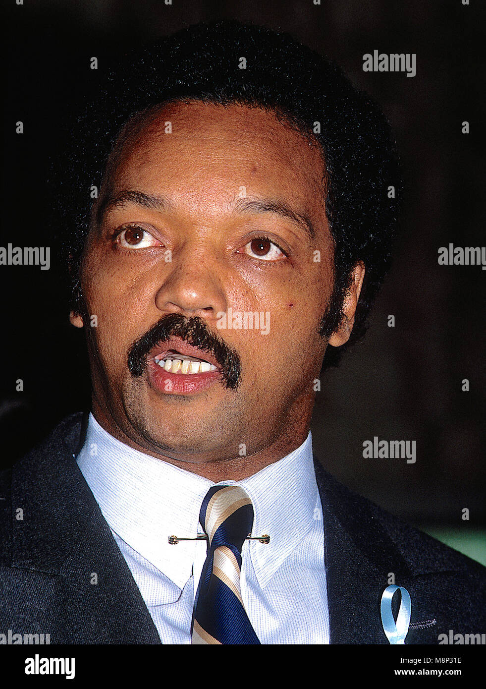 Chicago, Illinois, USA, 1987 Jesse Jackson Portrait. Credit: Mark ...
