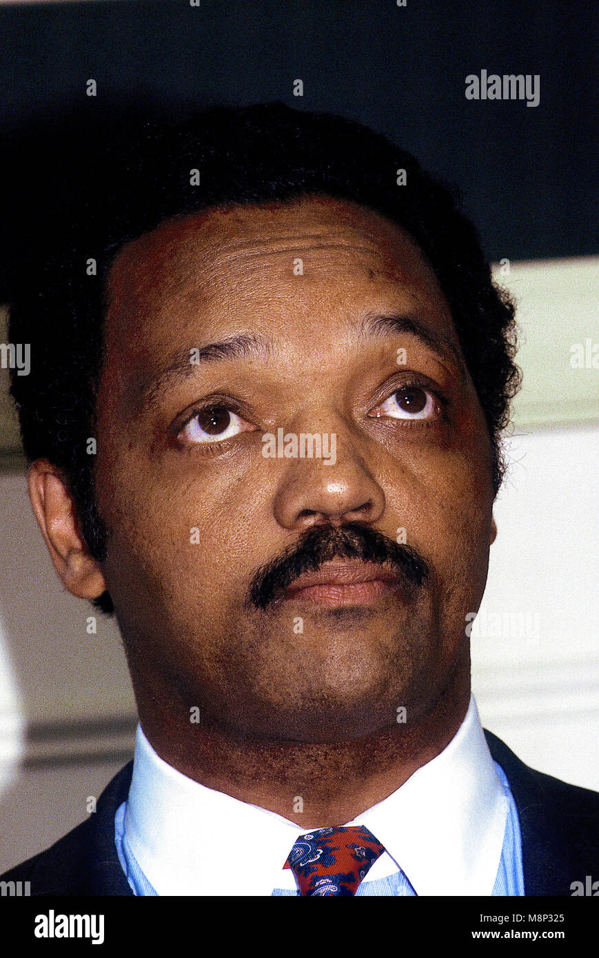 Chicago, Illinois. USa, March 10,1988 Jesse Jackson Portrait. Credit ...
