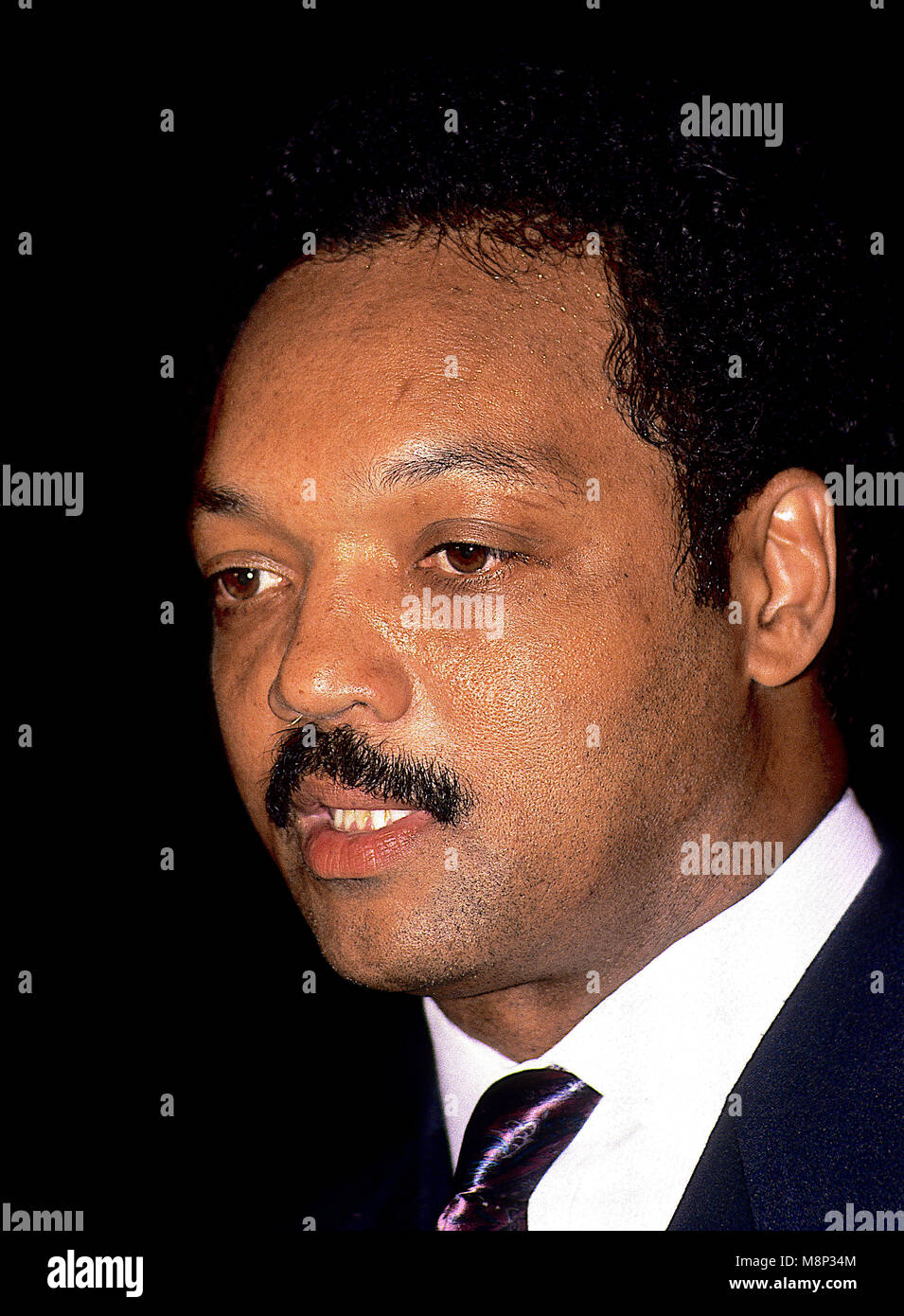 Chicago, Illinois. USA, May, 1987 Jesse Jackson Portrait. Credit: Mark ...