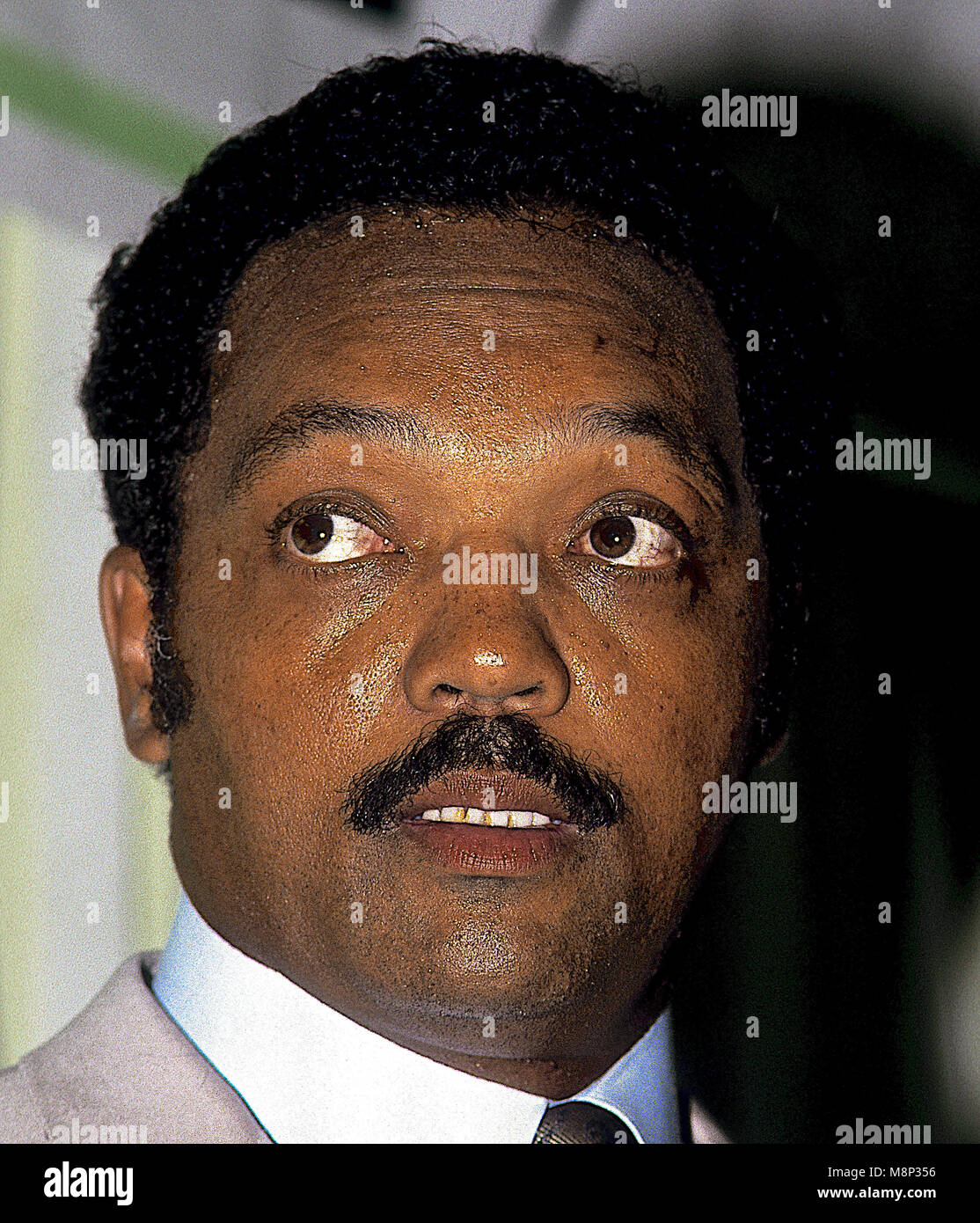 Chicago, Illinois, USA, July 13, 1988 Jesse Jackson Portrait. Credit ...