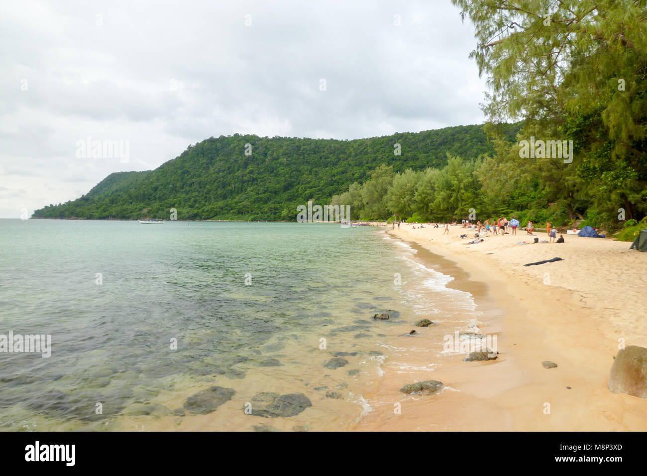 Sunset beach of Koh Rong Sanloem island on Cambodia Stock Photo - Alamy