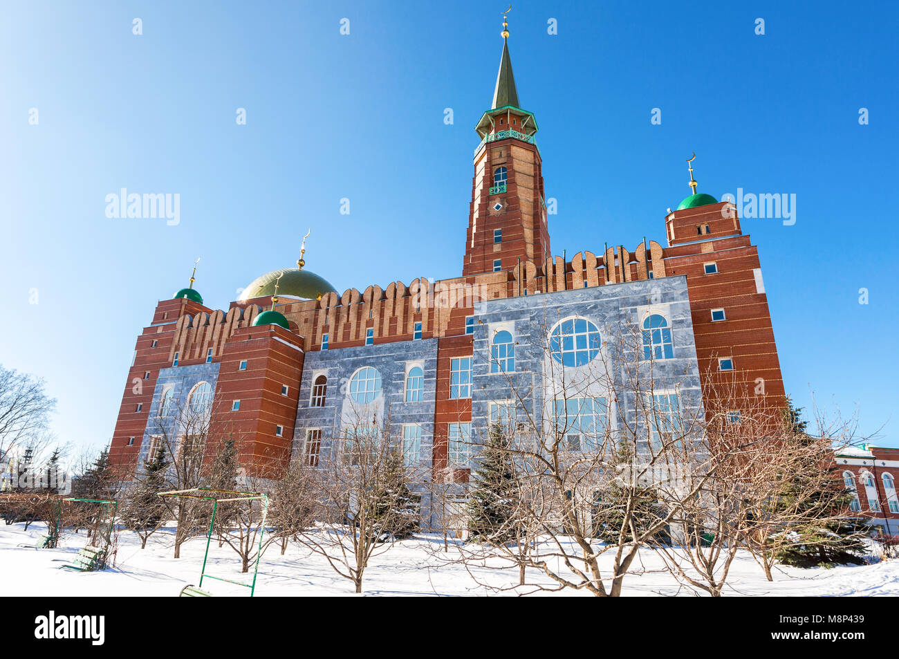 Cathedral Mosque in winter sunny day in Samara, Russia Stock Photo - Alamy