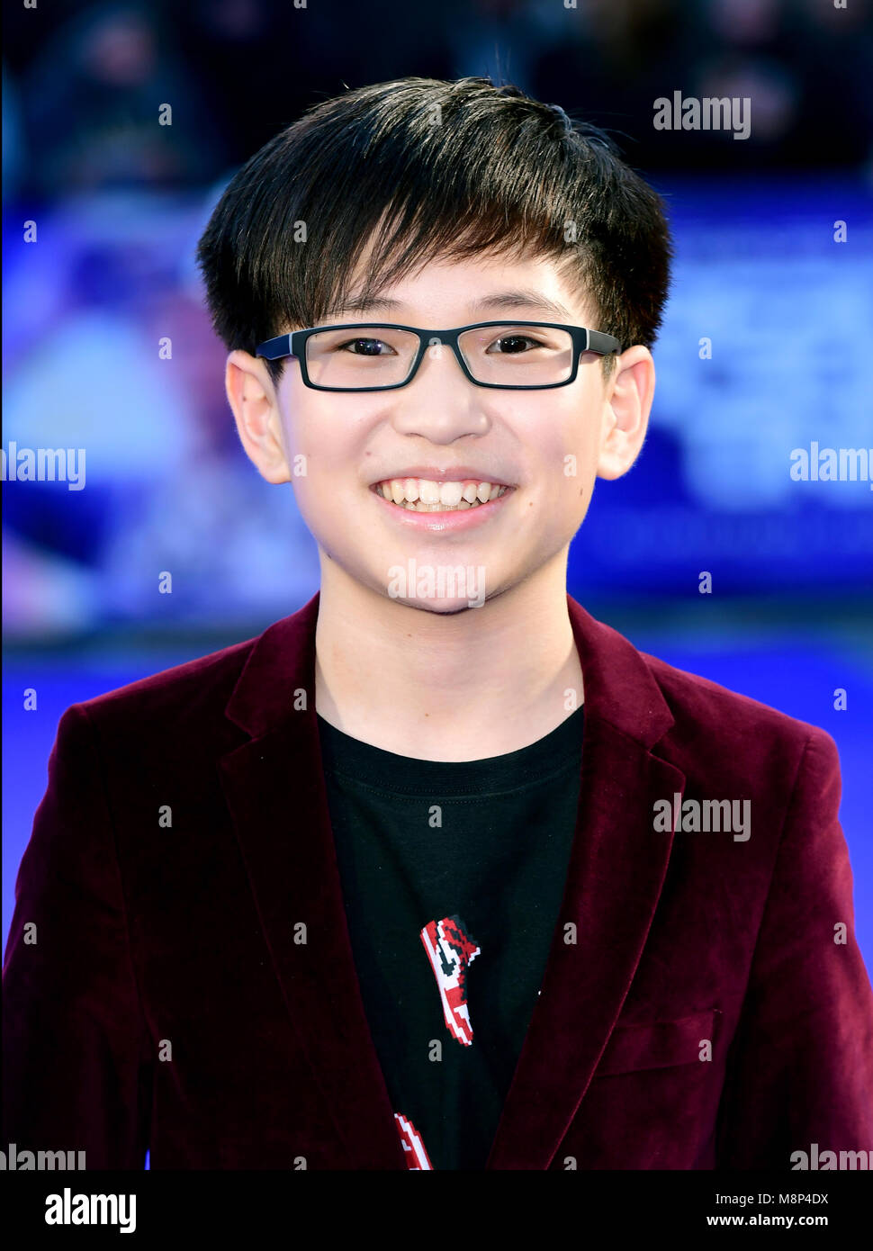 Philip Zhao attending the European Premiere of Ready Player One held at ...