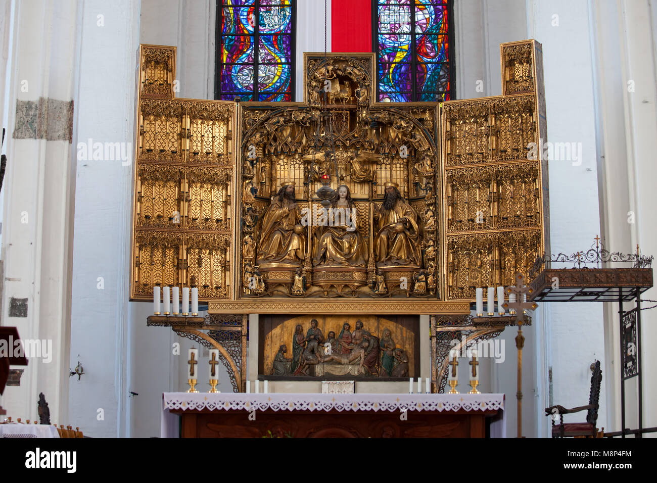 St. Mary Church high altar with altarpiece from 1511–1517 by Michael of ...
