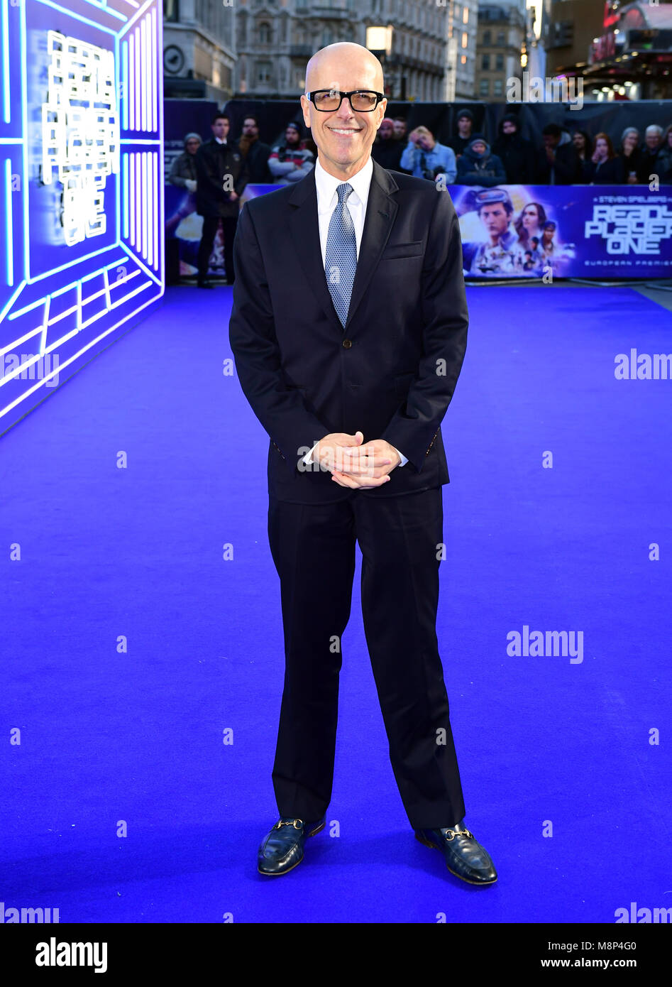Donald De Line attending the European Premiere of Ready Player One held ...