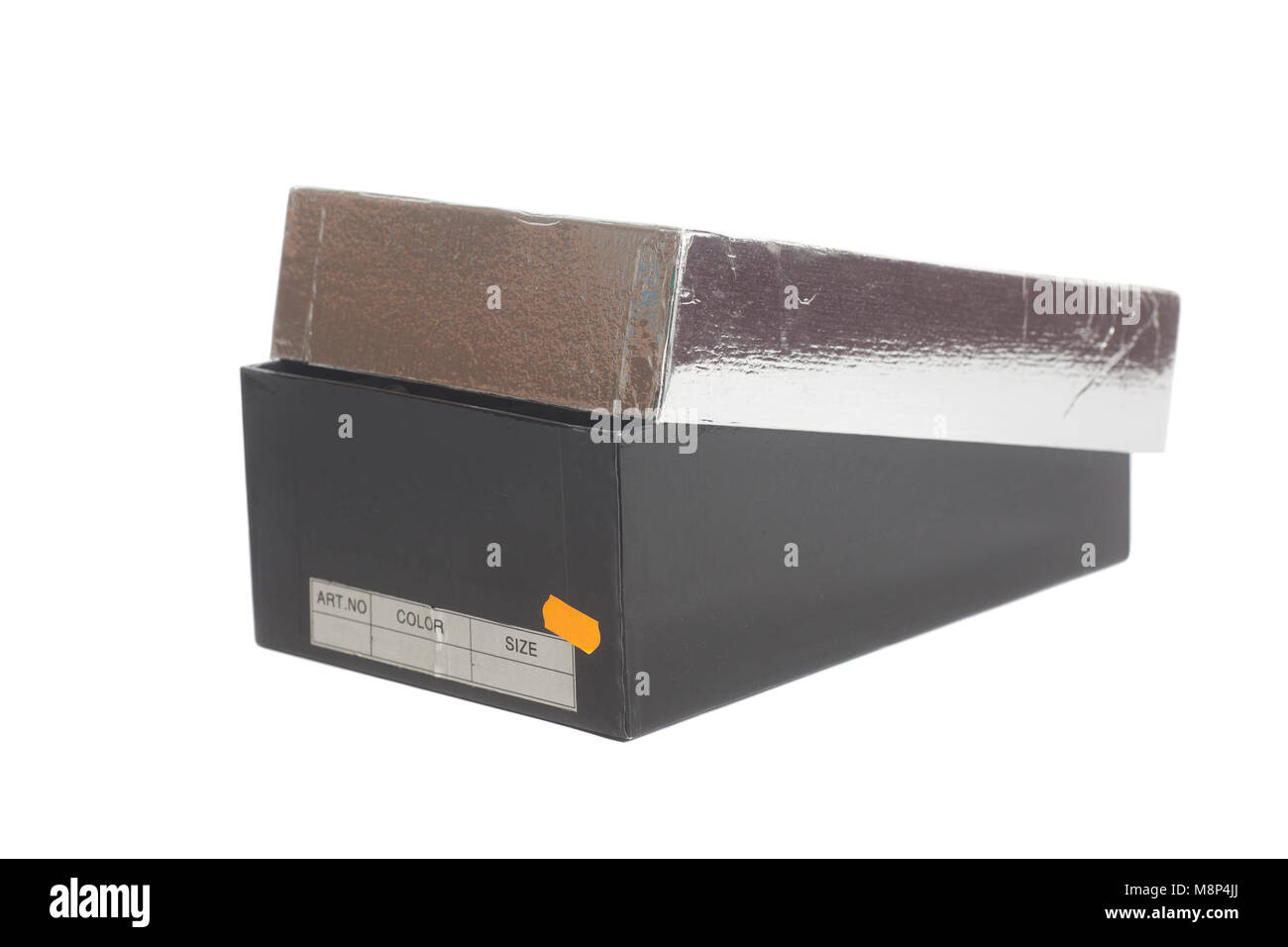 Blank Silver box container on Isolated on White background Stock Photo ...
