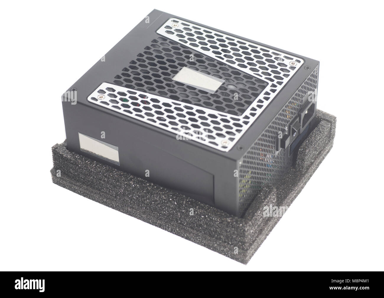 Computer Power Supply Unit isolated on a white background Stock Photo ...