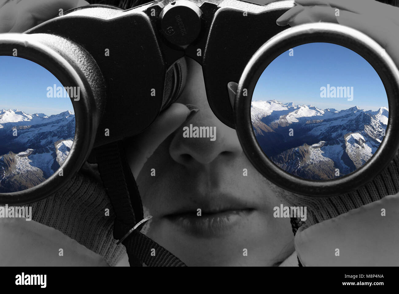 View Through Binoculars