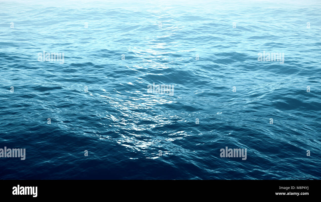 ocean wave close up, 3d illustration of surface water Stock Photo - Alamy