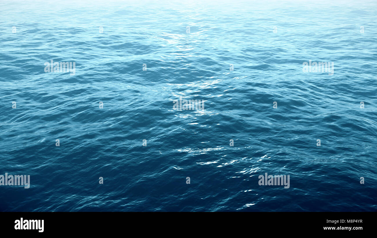 ocean wave close up, 3d illustration of surface water Stock Photo - Alamy