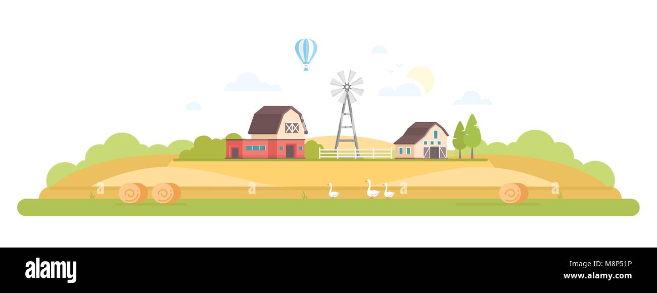 Countryside country style Cut Out Stock Images & Pictures - Alamy