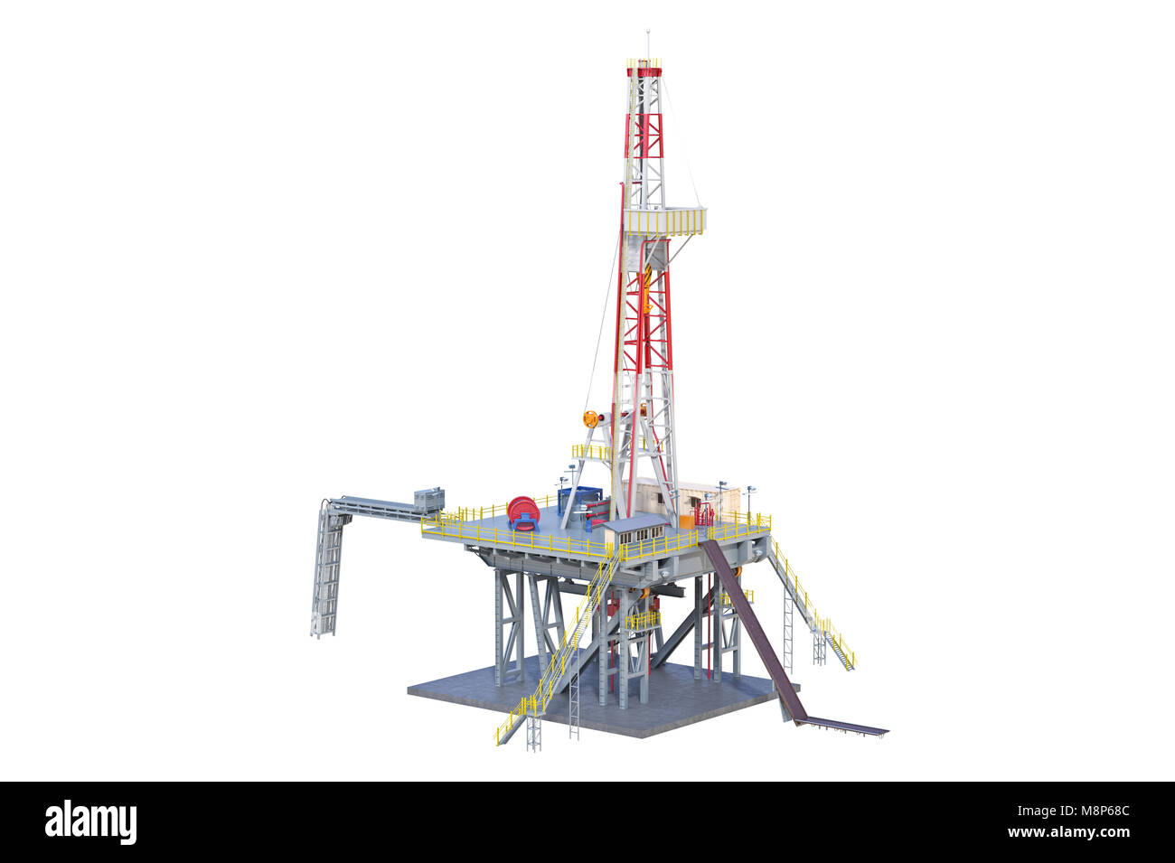 Land rig production gas Stock Photo - Alamy