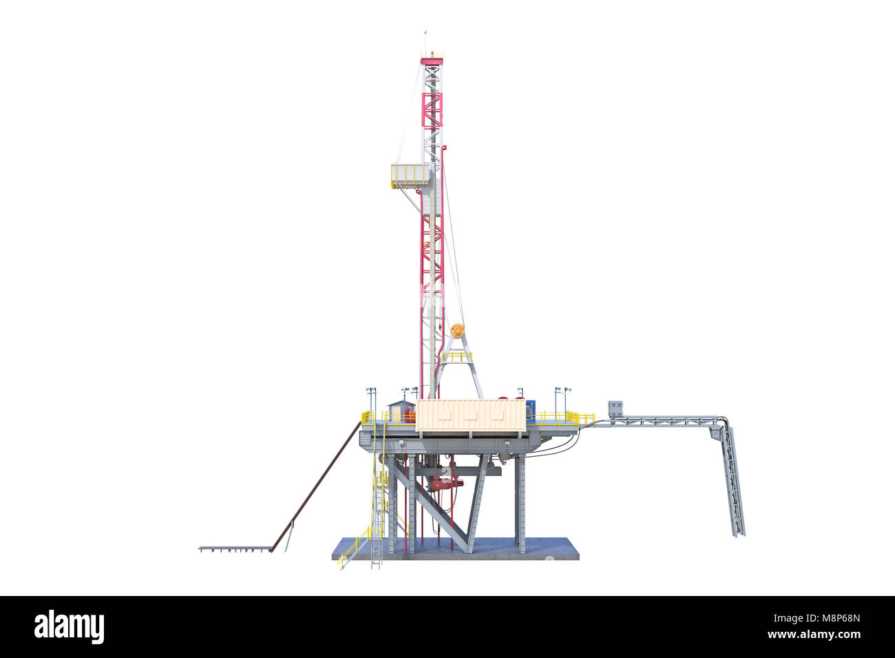 Land oil rig Cut Out Stock Images & Pictures - Alamy
