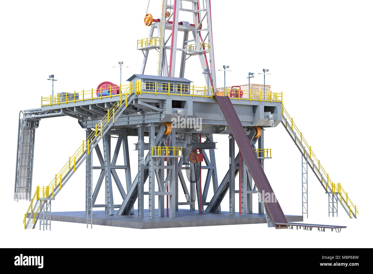 Land rig industry, close view Stock Photo - Alamy