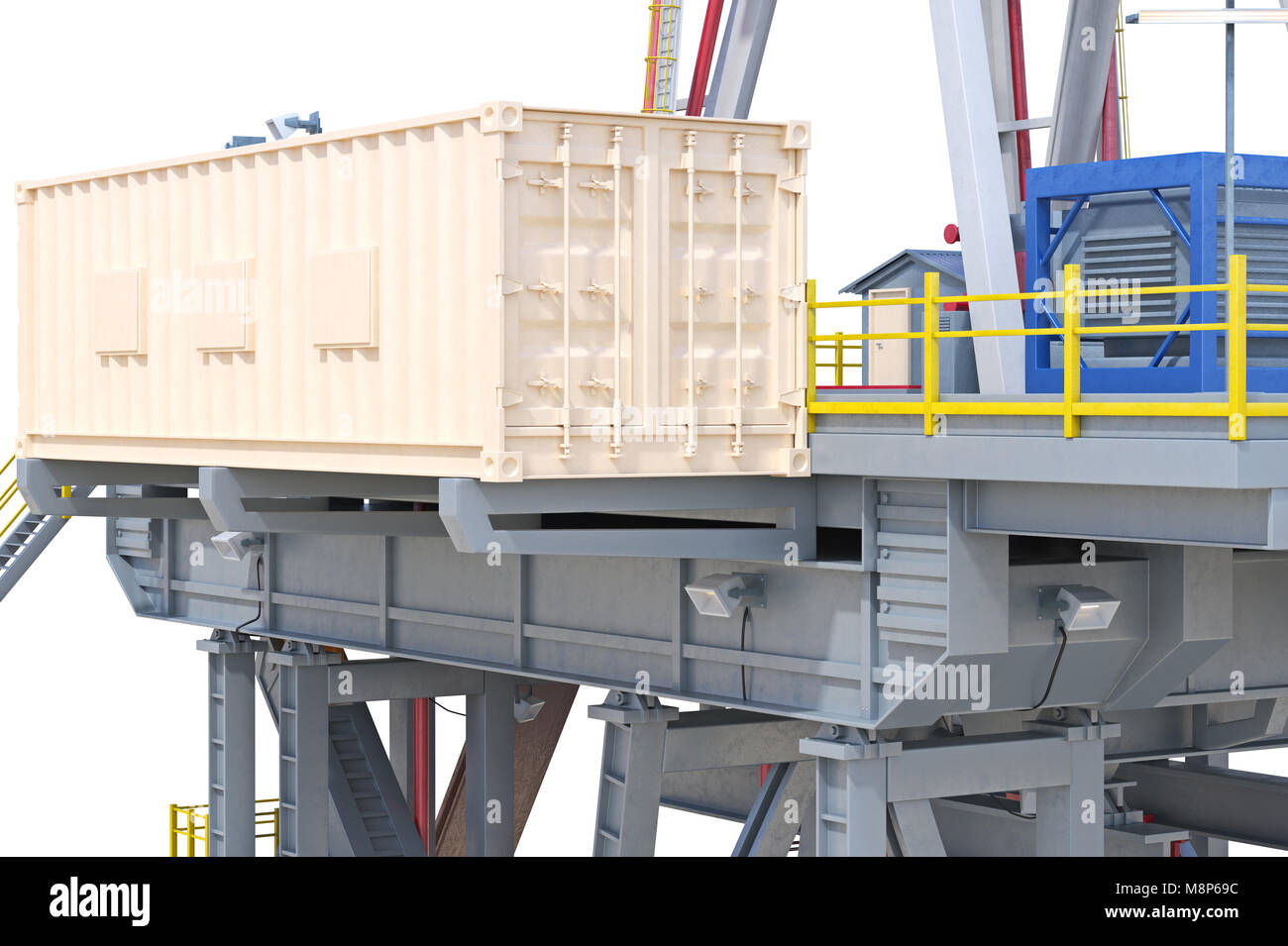 Rig platform equipment, close view Stock Photo - Alamy