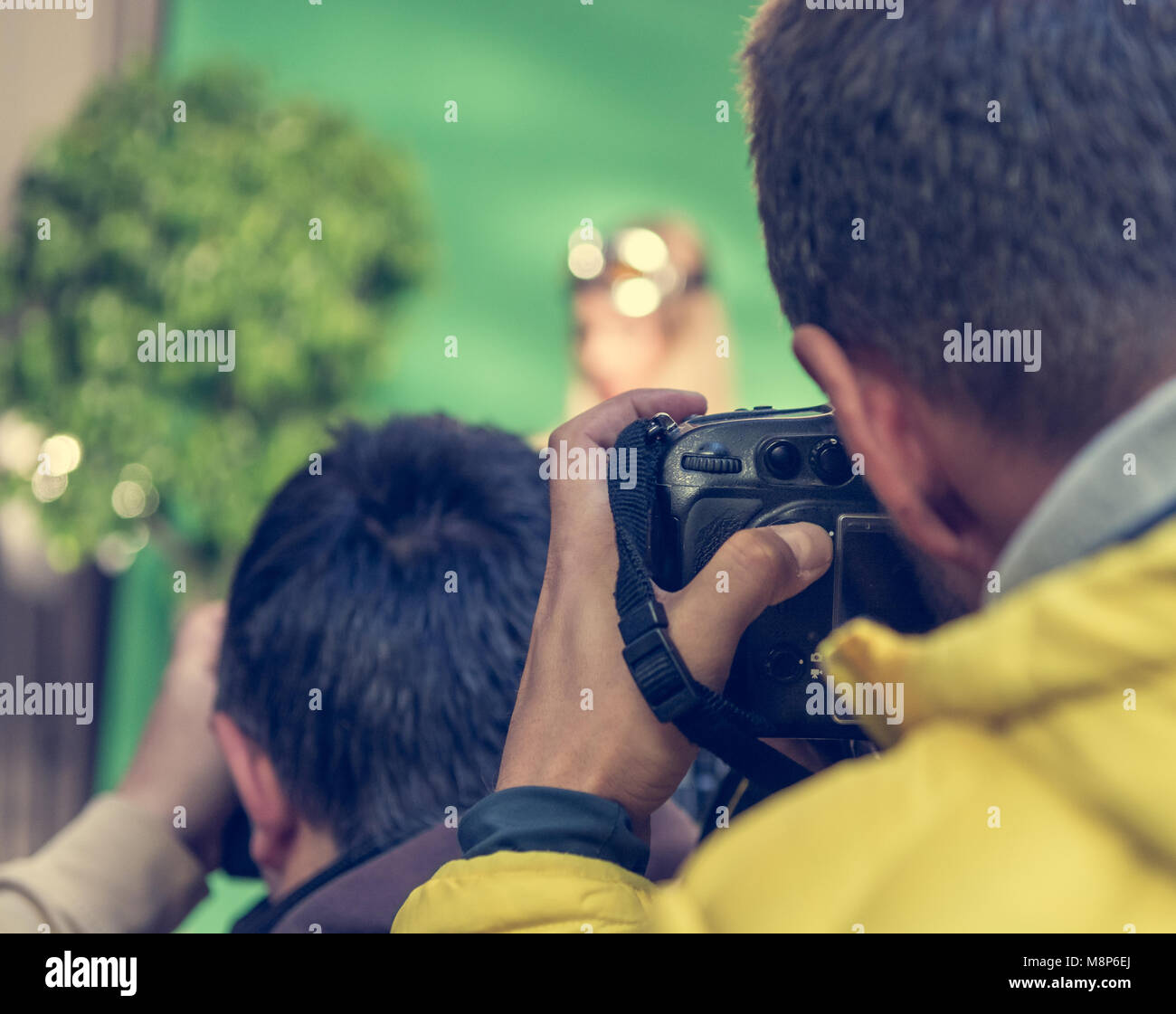 Fashion shooting scene in studio Stock Photo - Alamy