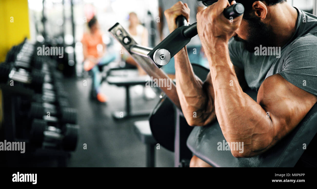 Young muscular sportsman in hi-res stock photography and images - Alamy