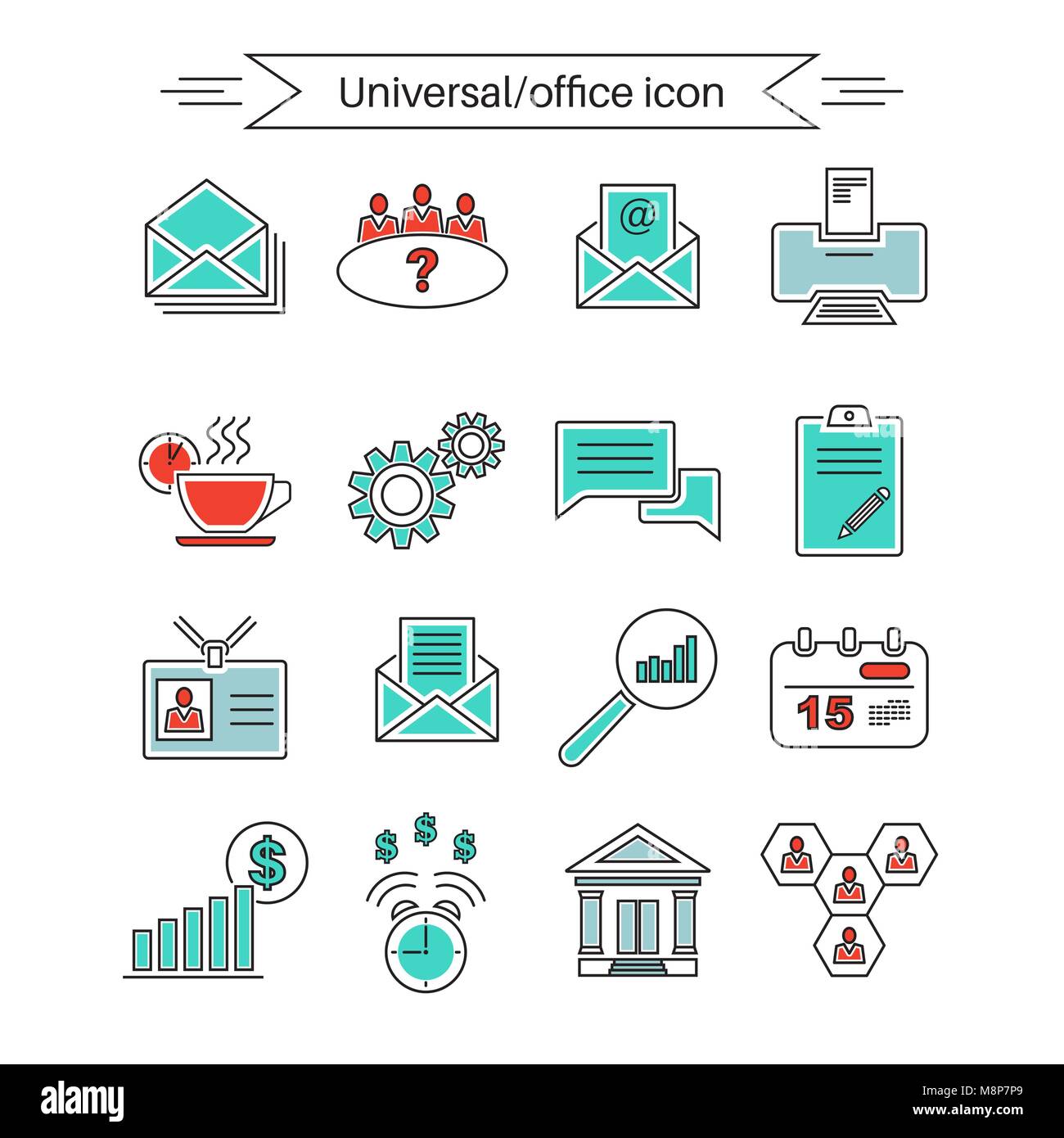 Coffee break office people Stock Vector Images - Alamy