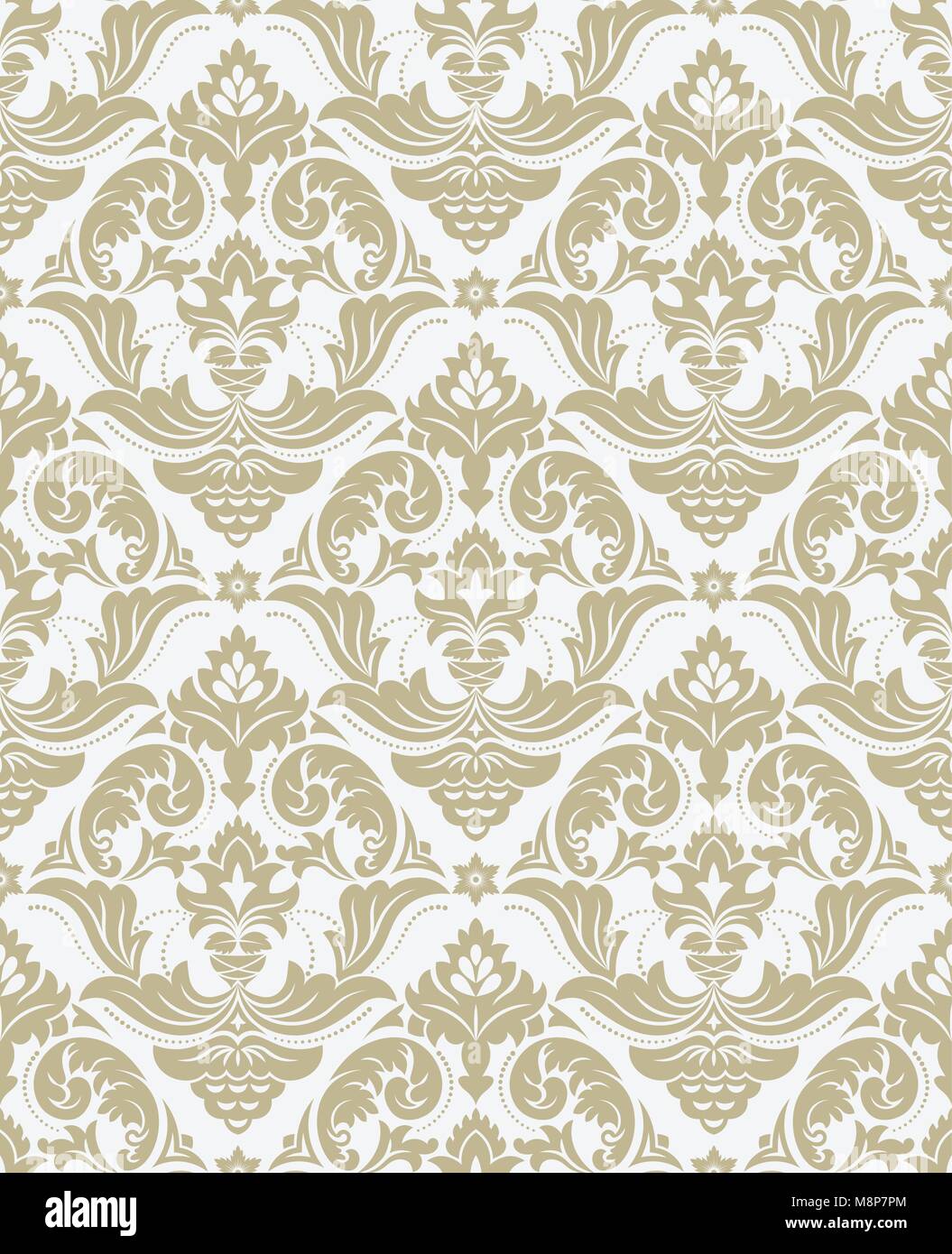 Vector seamless pattern. Luxury elegant texture of baroque style ...