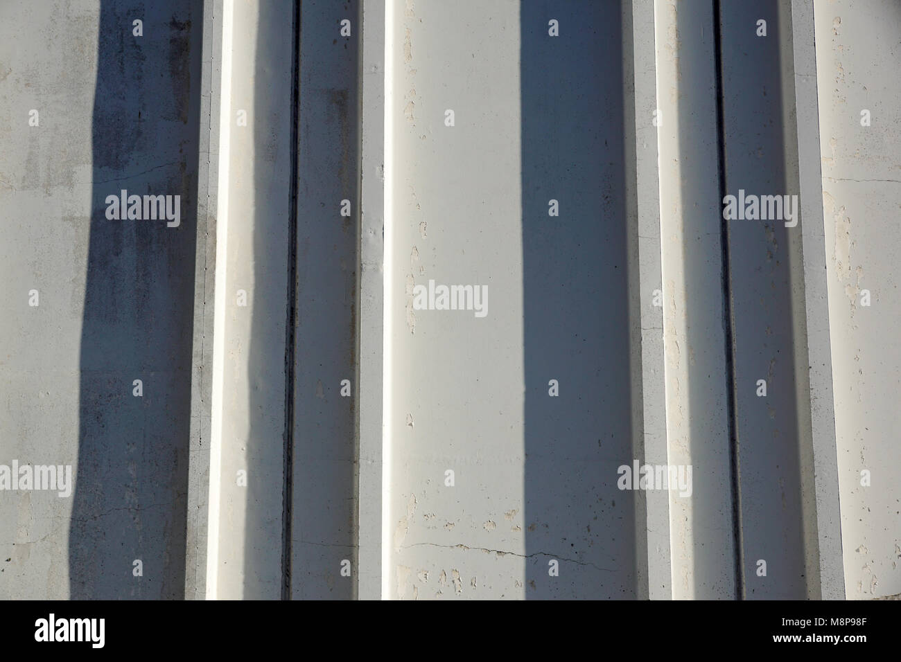 modern concrete facade. self-locking panels for industrial buildings ...
