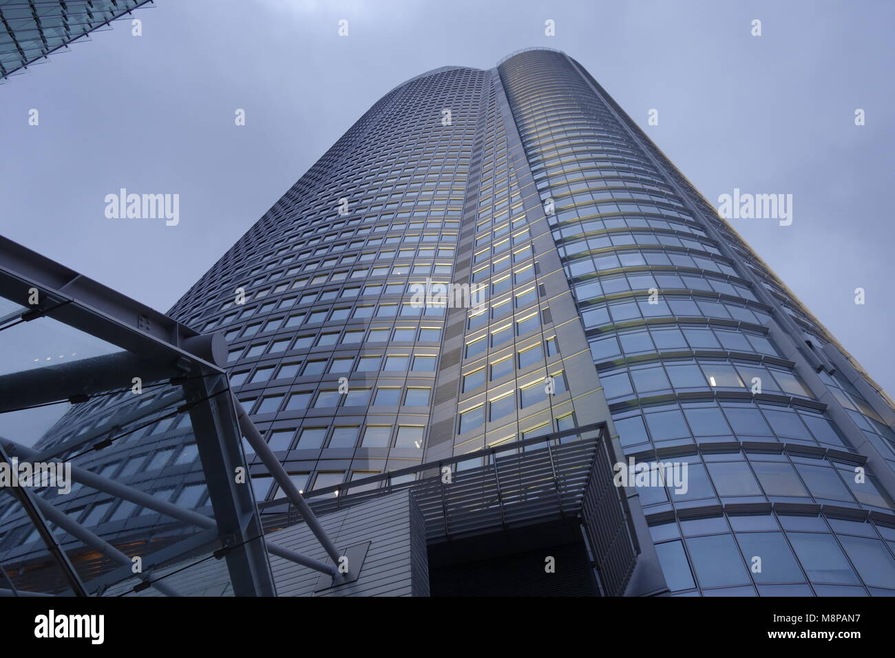 High skyscraper in steel and glass, modern architecture Stock Photo - Alamy