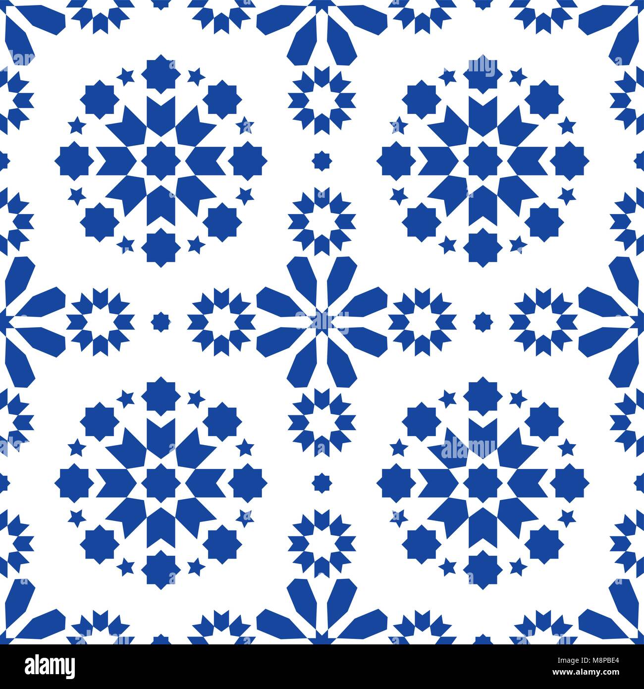 Blue abstract tile pattern hi-res stock photography and images - Alamy