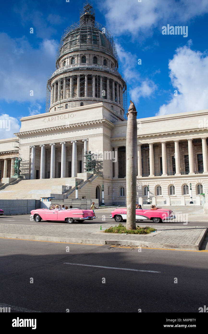 Havana, Cuba - January 22,2017: National Capitol Building in Havana ...