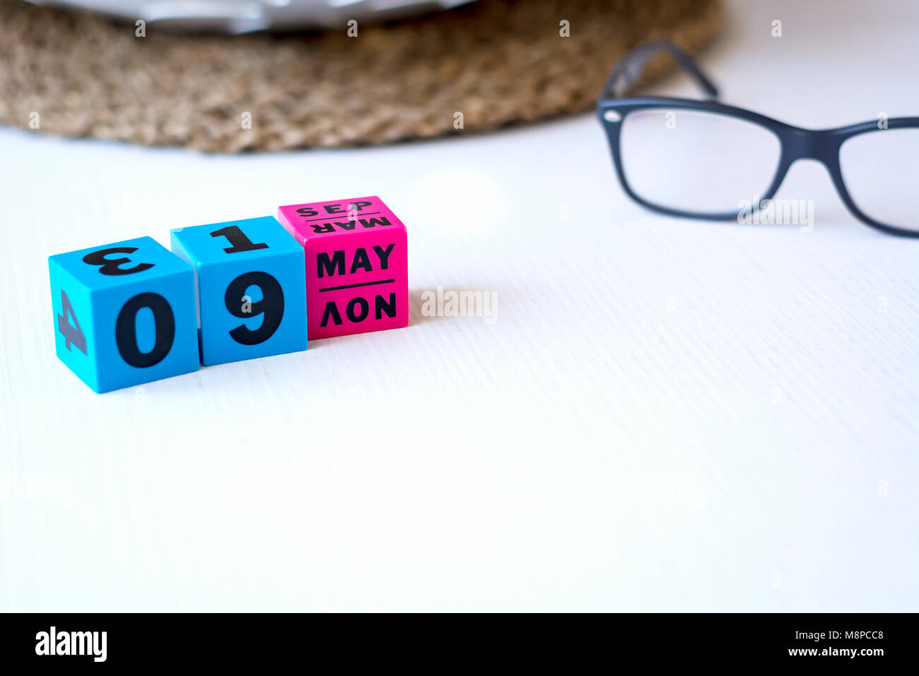 Number 9 calendar hi-res stock photography and images - Alamy