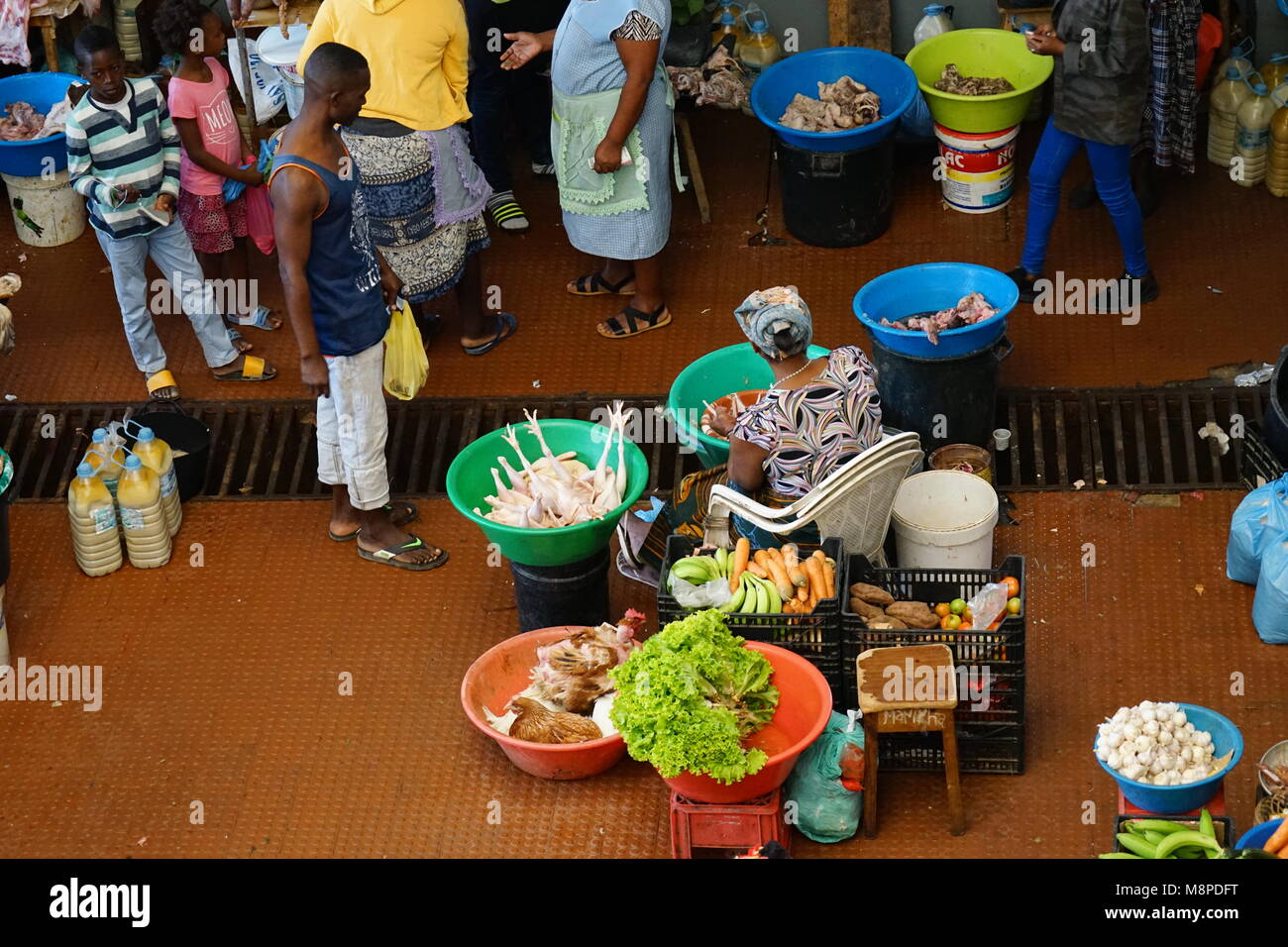 The market of Assomada, Santiago Island, Cape Verde Stock Photo - Alamy