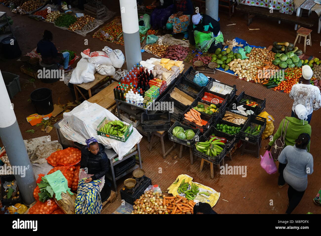 The market of Assomada, Santiago Island, Cape Verde Stock Photo - Alamy
